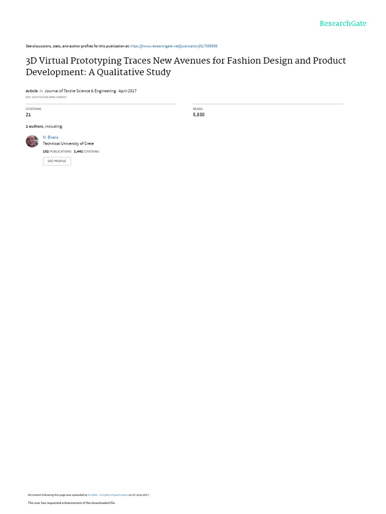 3D Virtual Prototyping Traces New Avenues For Fash | PDF | 3 D Computer ...
