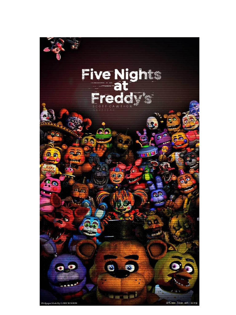 Personagens Five Night at Freddy | PDF | Vermelho | Cor