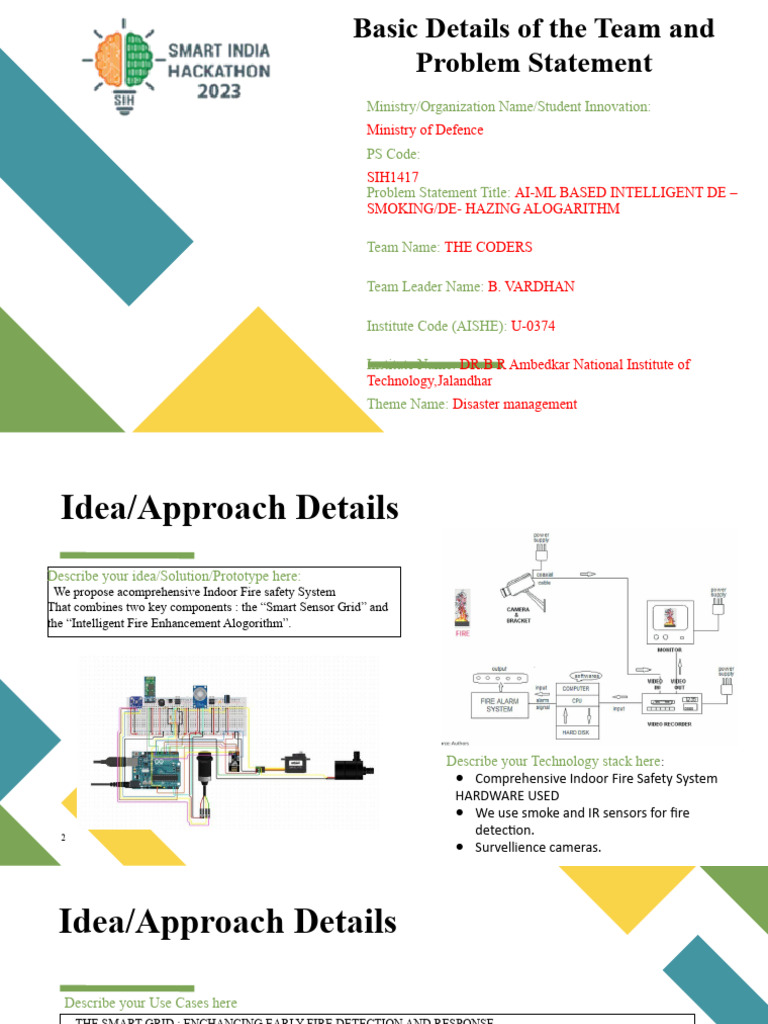 AI-ML Fire Safety System Proposal | PDF | Computing | Computer Science