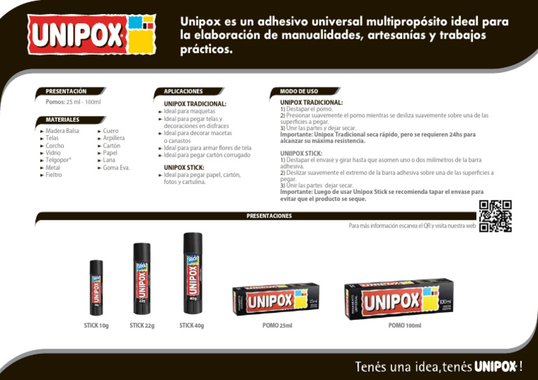 Ficha Tecnica Unipox 2023 | PDF | Materiales | Artesanías