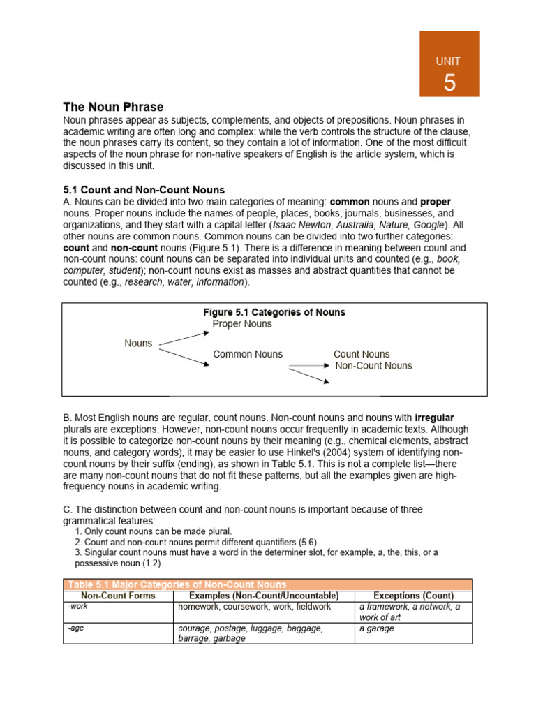 Unit 5 _ Noun Phrase | PDF | Noun | Adjective