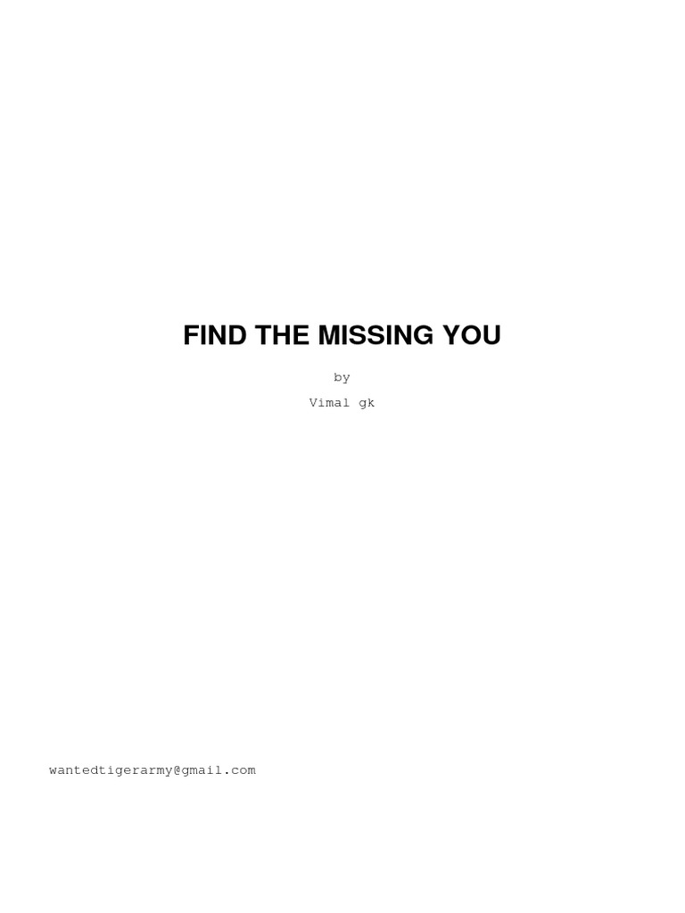 Missing You | PDF