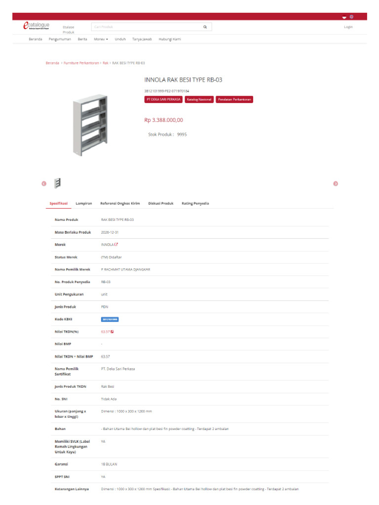 Rak Besi Jkl Bandung | PDF