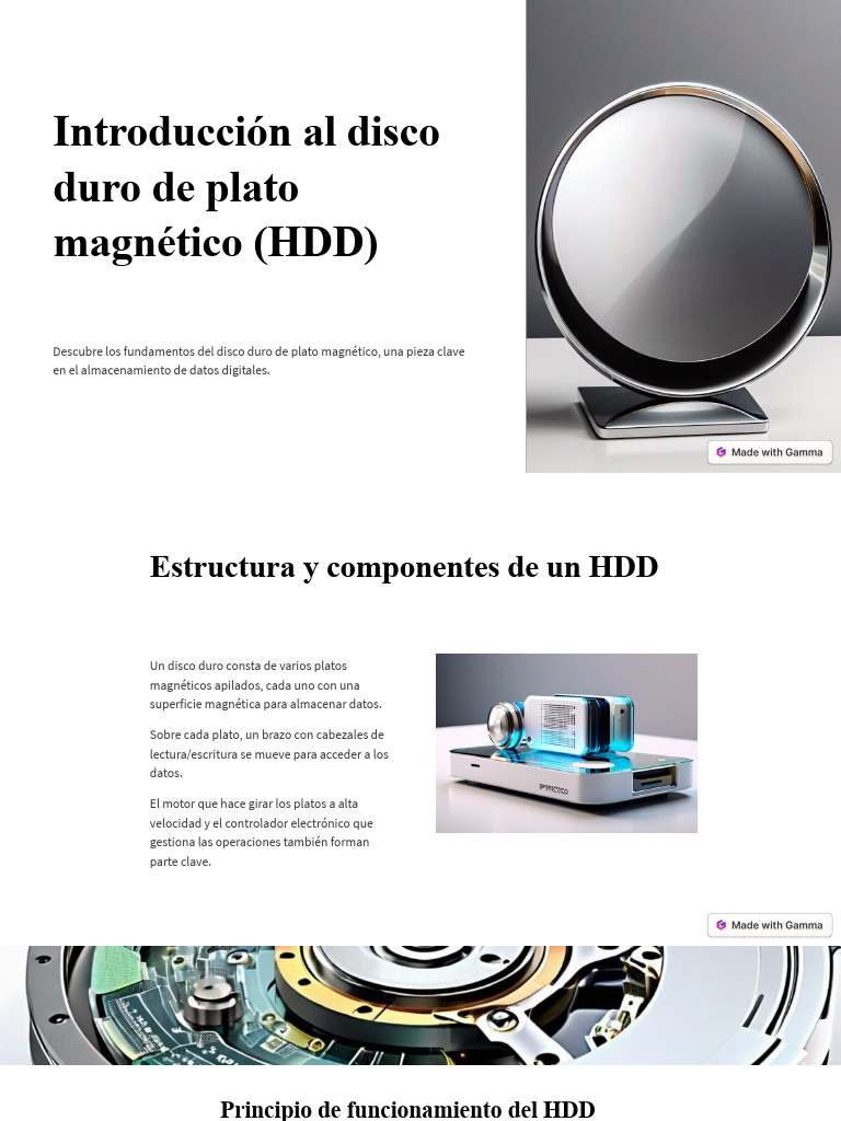 Introduccion Al Disco Duro de Plato Magnetico HDD | PDF | Disco duro | Unidad de estado sólido