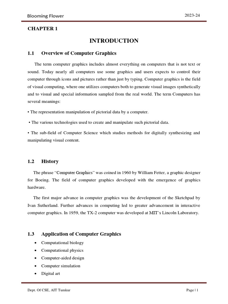 Computer Graphics & Python Project | PDF | Computer Graphics | Python ...