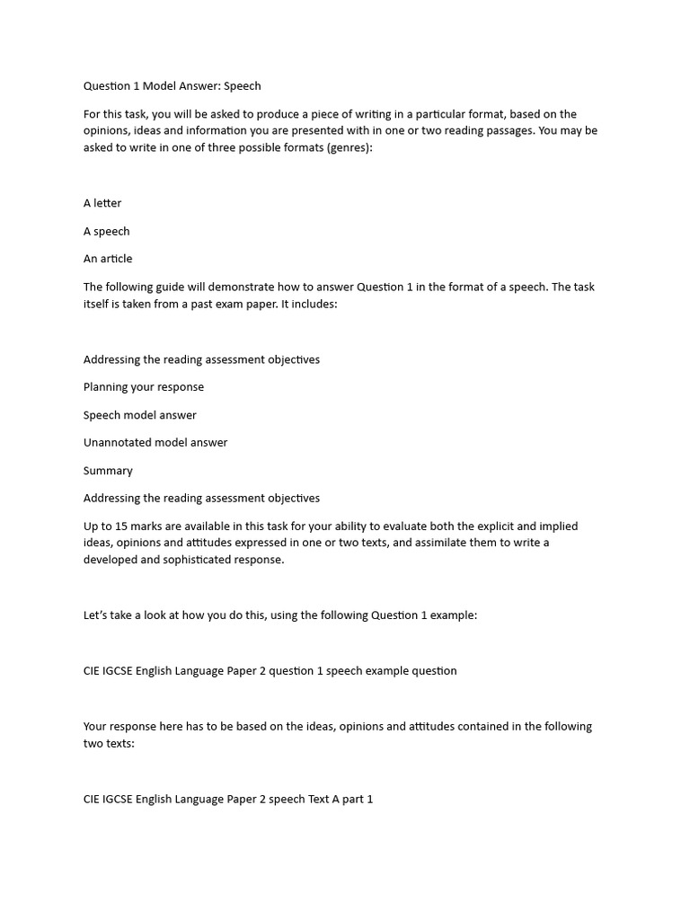 SAMPLE SPEECH WRITING | PDF | Teachers | Attitude (Psychology)