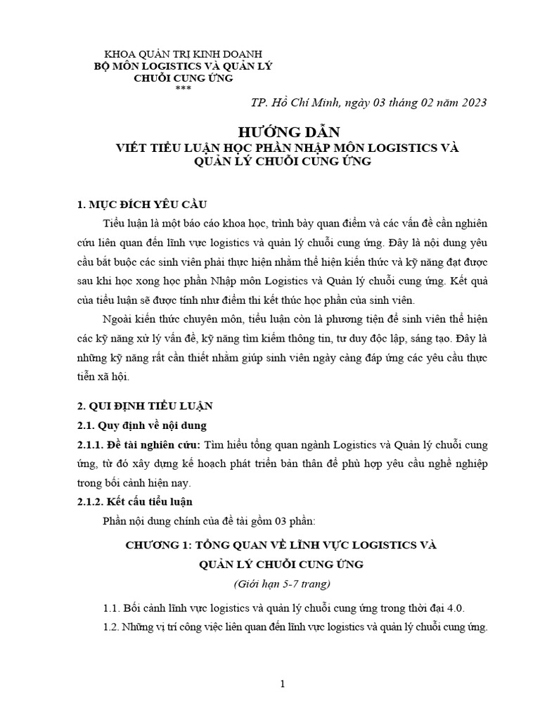 Huong Dan Viet Tieu Luan Nhap Mon | PDF