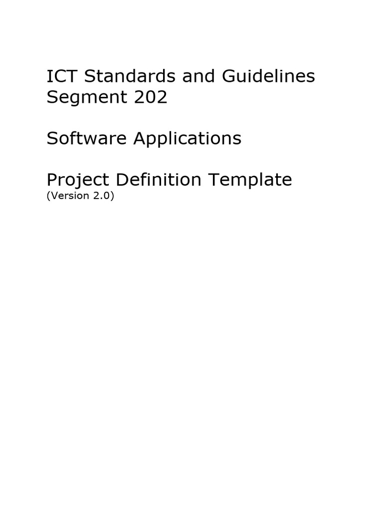 Project Definition Template Guide | PDF | Risk Management | Risk