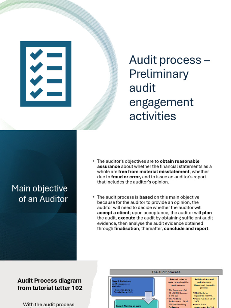 Audit Process - Preliminary Audit Engagement Activities | PDF | Audit ...