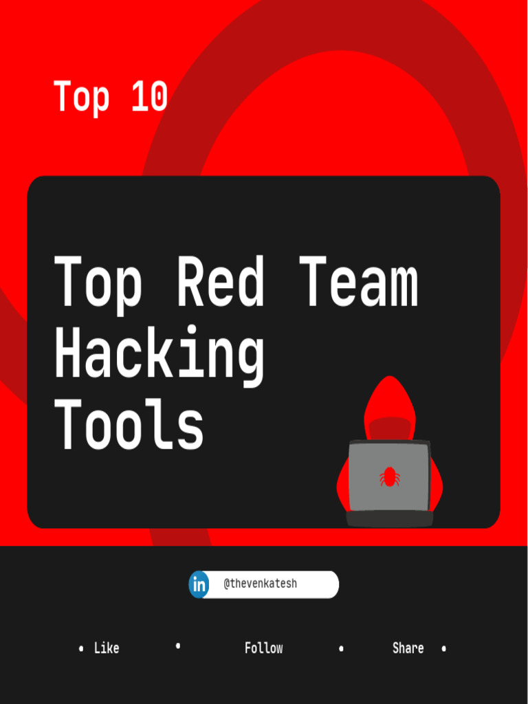Top 10 Red Team Hacking Tools | PDF | Computer Network | Espionage ...