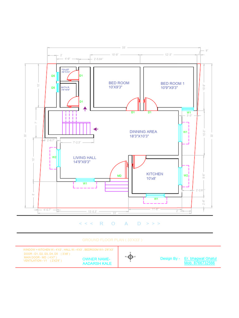 AADARSH KALE 33'X33'-Model | PDF