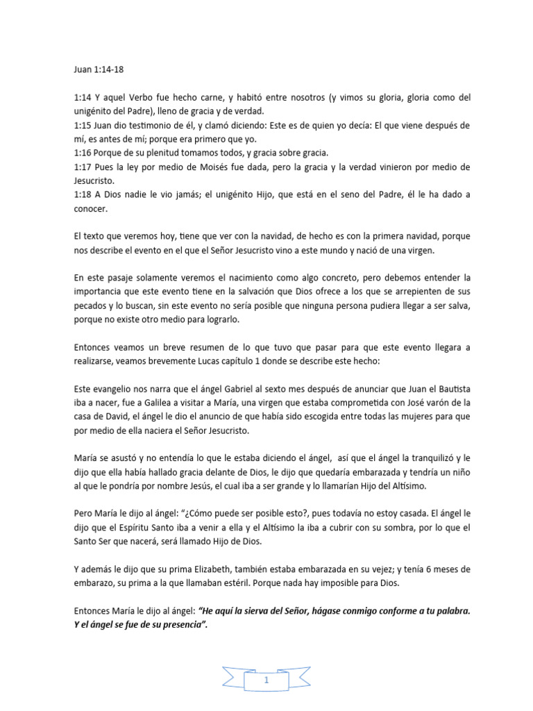 Nacimiento de Jesús: El Verbo Encarnado | PDF | Cristo (título) | María, madre de Jesús