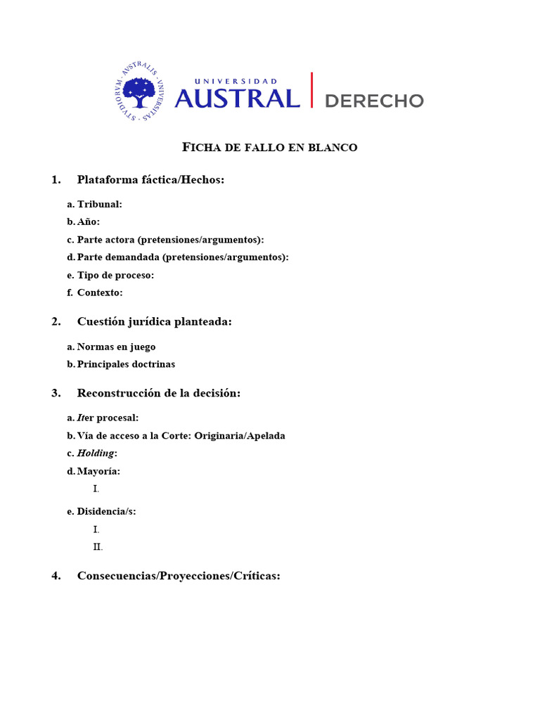 0.1. Ficha de Fallo en Blanco | PDF | Política | Ciencias sociales