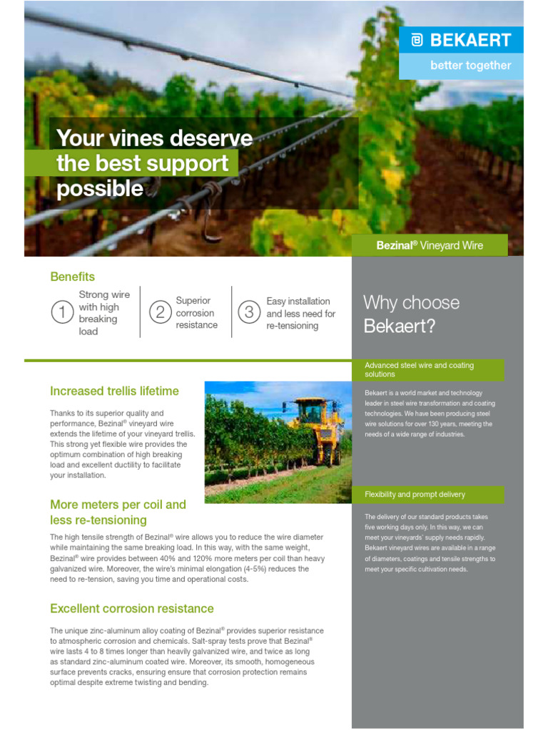 Vineyard Wire EN | PDF | Corrosion | Wire
