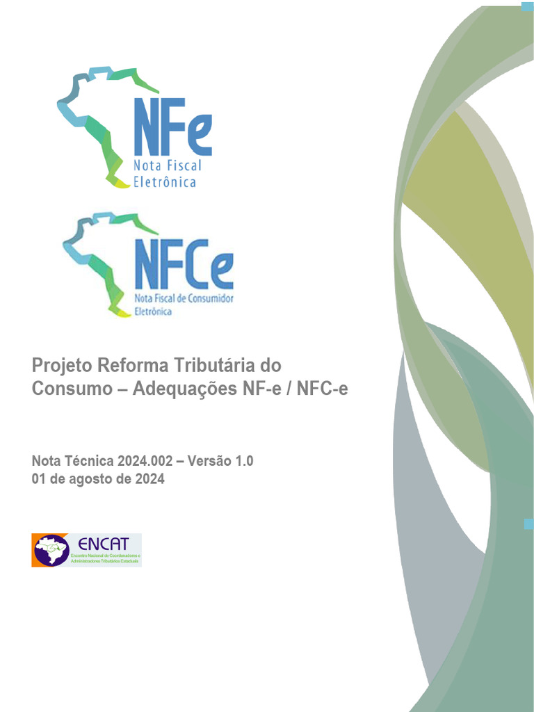 NT-RT - 2024.002 - NF-e e NFC-e v1.00 - IBS - CBS e Imposto Seletivo | PDF | Impostos | Recibo