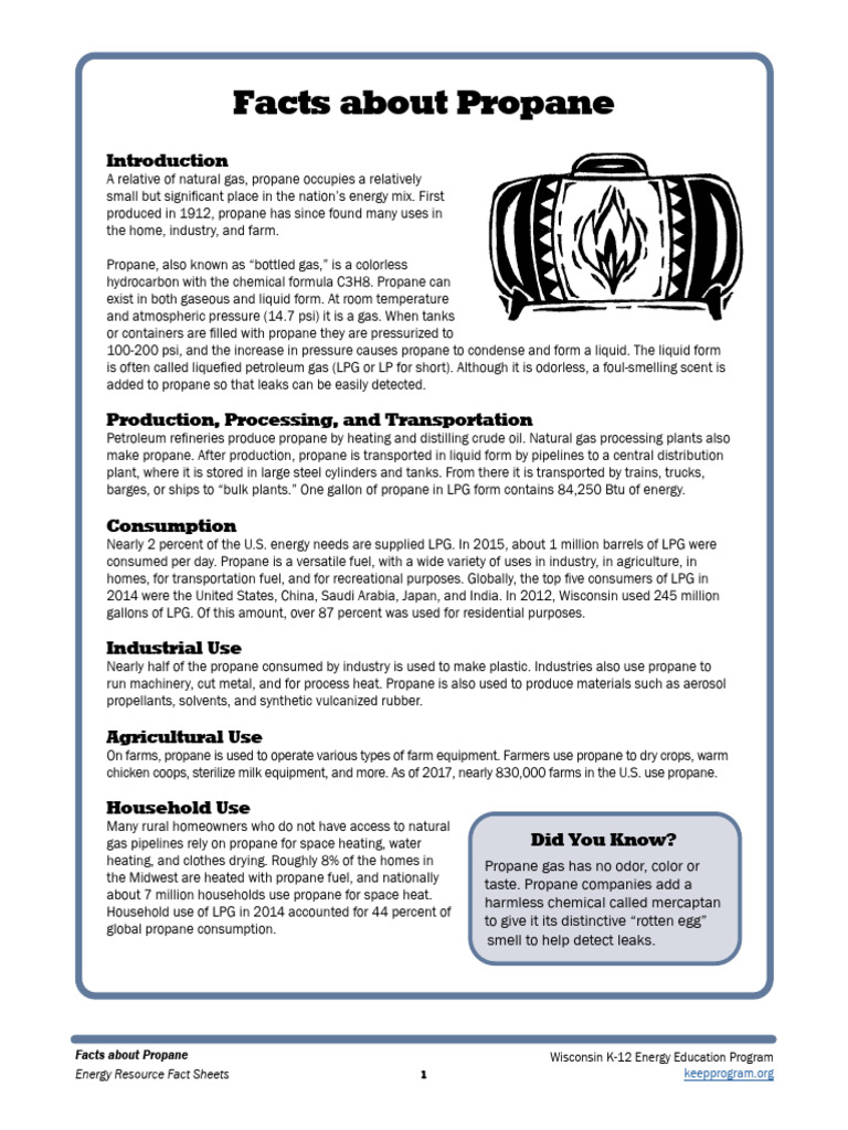 keep-facts-propane | PDF | Propane | Liquefied Petroleum Gas