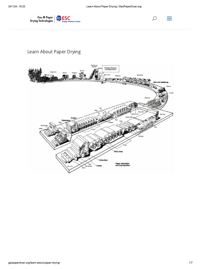 Learn About Paper Drying | PDF | Pulp (Paper) | Paper