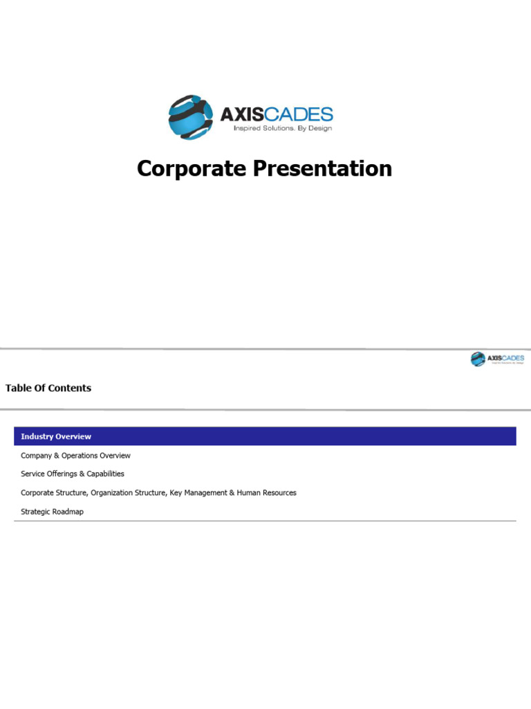 AxisCades Corporate | PDF | Outsourcing | Hybrid Electric Vehicle
