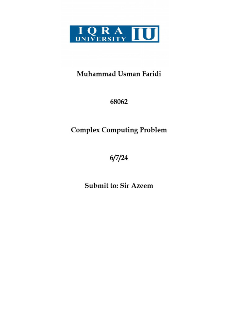 Complex Computing Problem | PDF | Virtual Machine | Computer Architecture