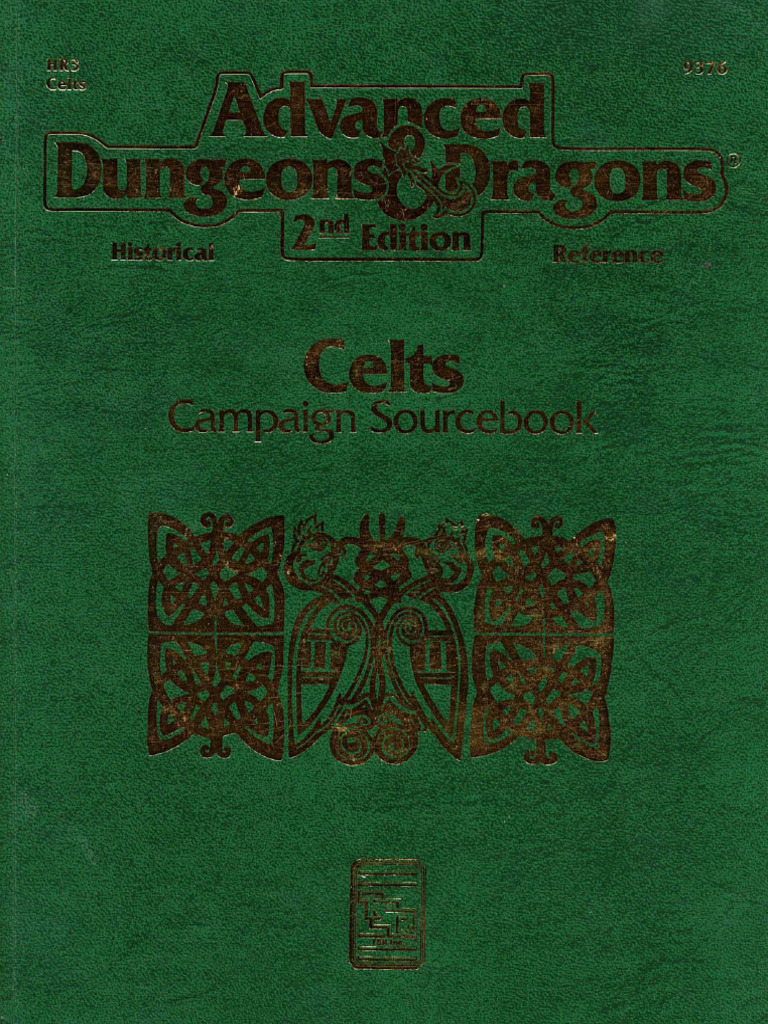 TSR Inc - AD&D 2nd Edition - HR3 - Celts | PDF