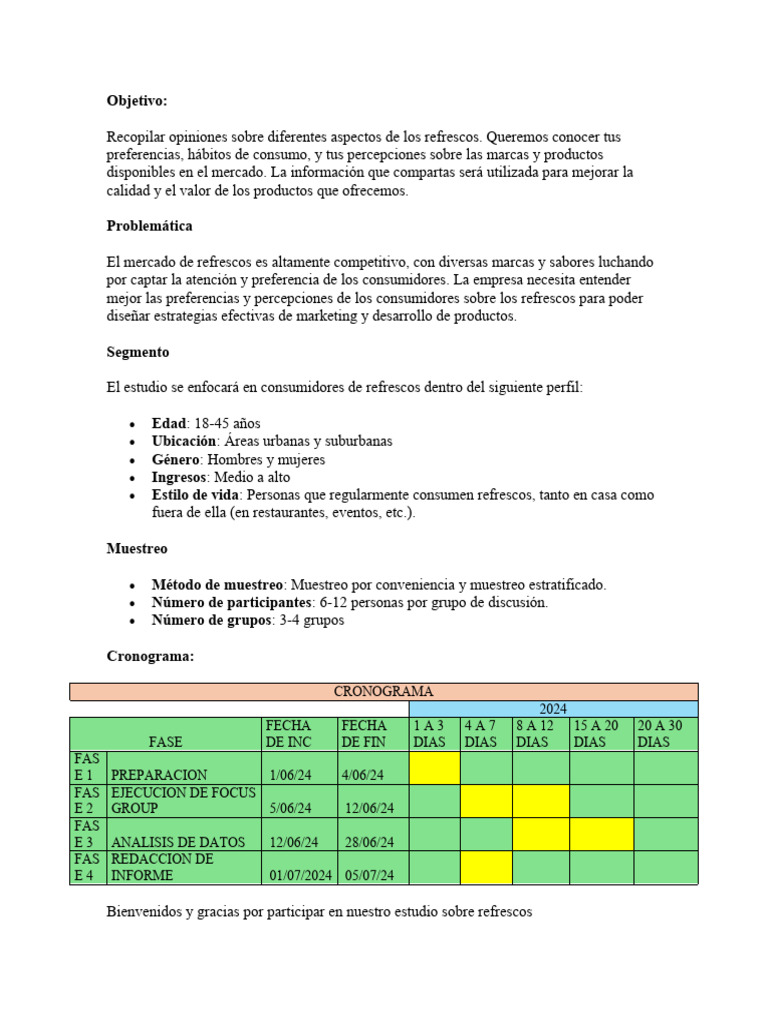 Reporte de Datos | PDF | Refresco | Marketing