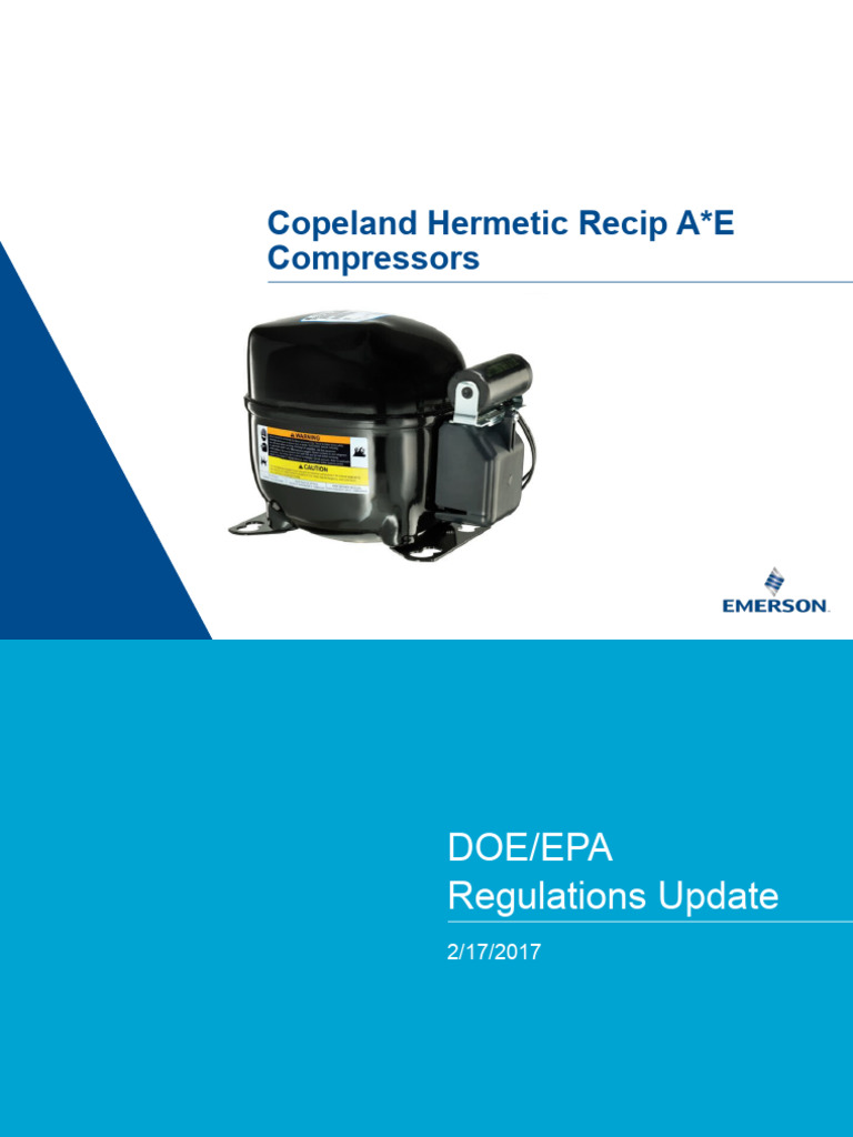 Copeland Hermetic Recip Ae Compressor Information Package en 2714894 ...