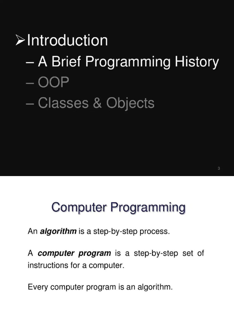 Oop Intro | PDF | Integer (Computer Science) | Computer Program Oop Intro | PDF | Integer (Computer Science) | Computer Program