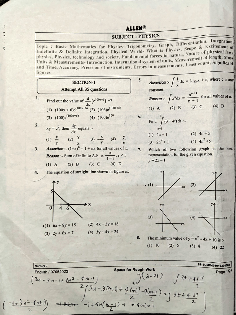 Allen Minor 1 | PDF | Mole (Unit) | Molecules