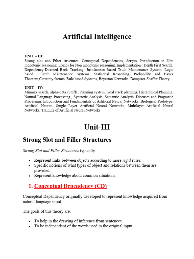 AI Unit 3&4 | PDF | Bayesian Network | Artificial Neural Network