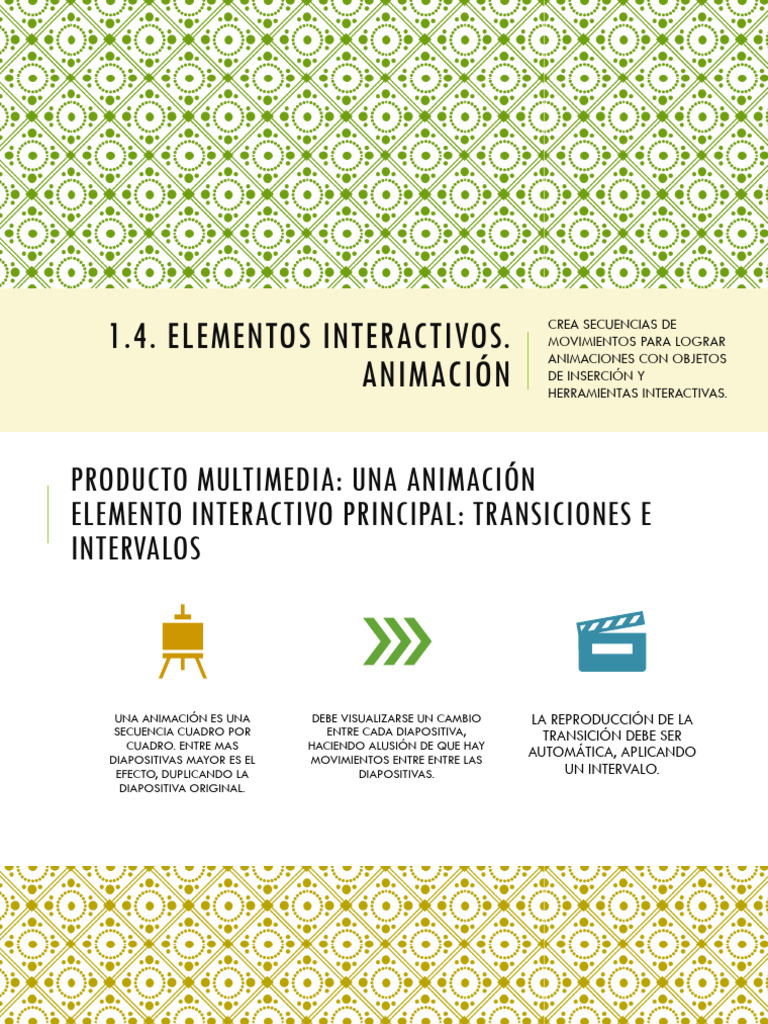 1.4. Elementos Interactivos - P3. AnimaciÃ N | PDF | Ciencias sociales | Informática