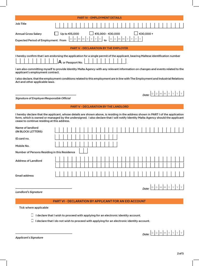 Form C3.1 Single Work Permit Change in Employer Application For ...