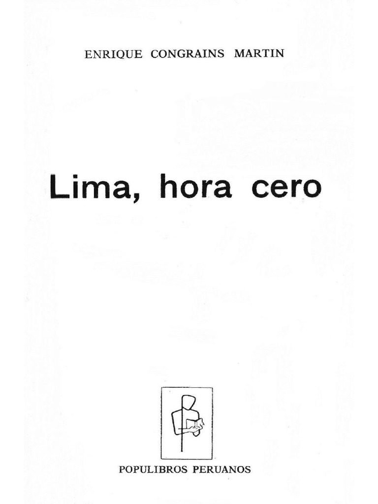 Enrique Congrains Lima Hora Cero 2 PDF Free | PDF
