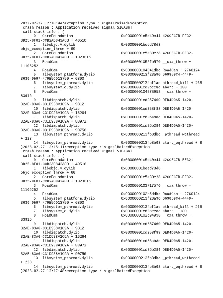 Crash Report Pdf Concurrent Computing Concurrency Computer Science 
