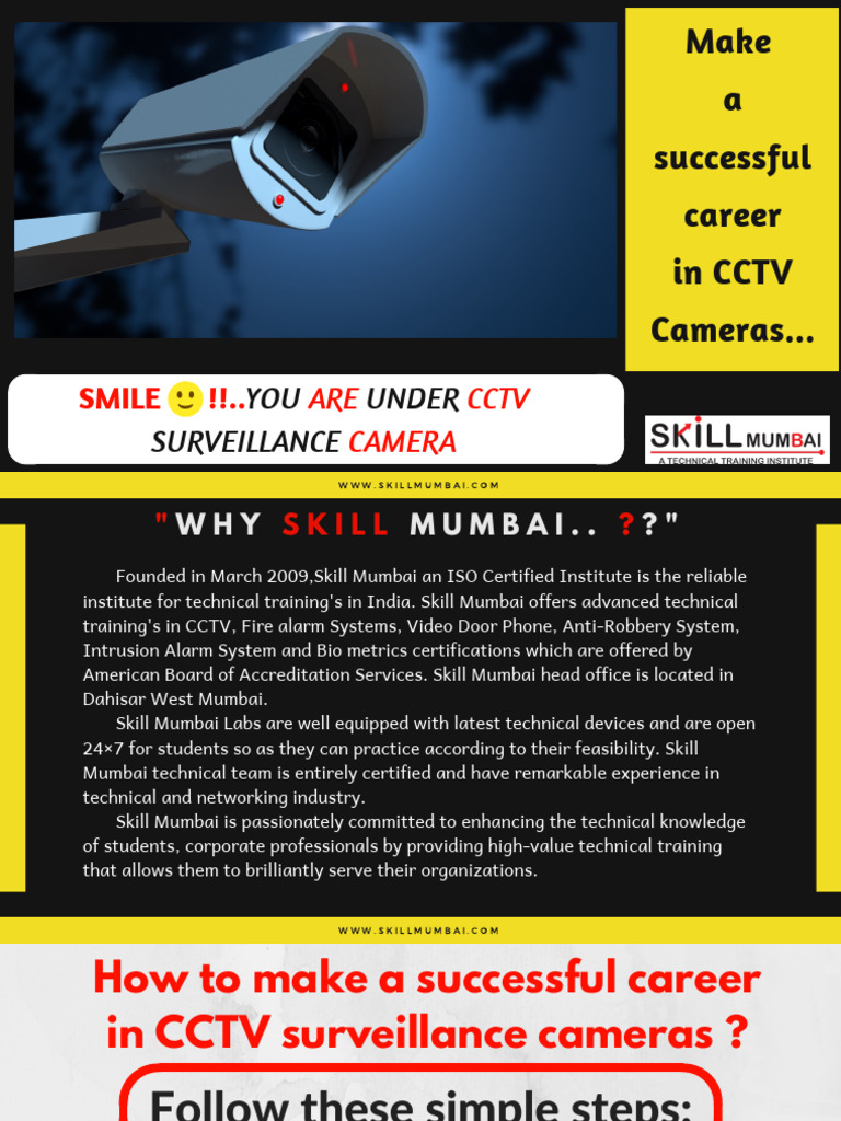 Skillmumbai Cctv-Camera | PDF | Computer Network | Closed Circuit Television