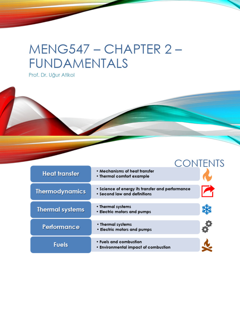 MENG547 CHP2 Fundamentals Extended | PDF | Heat | Heat Transfer