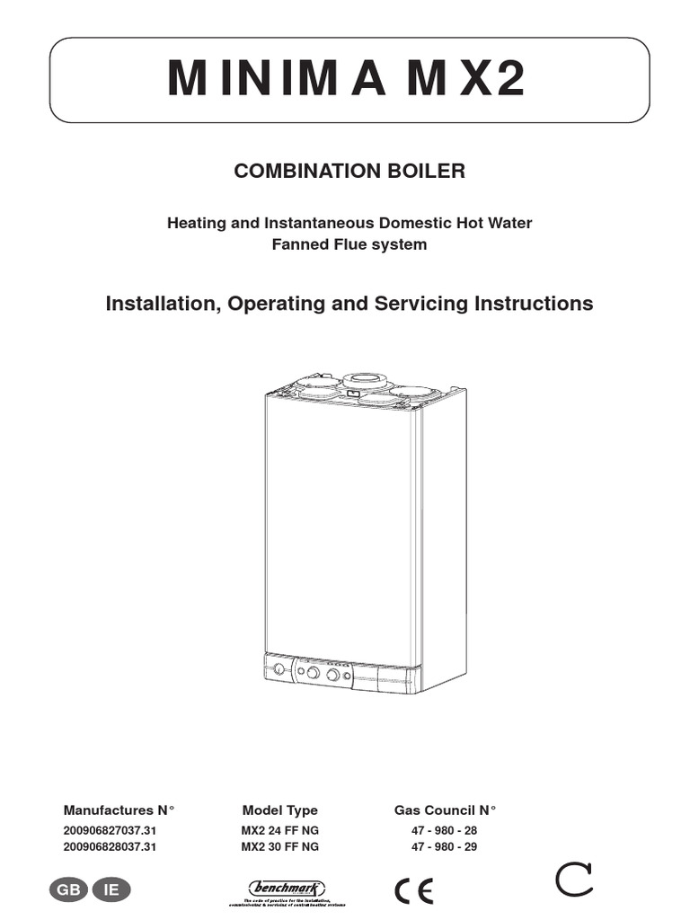 Minima MX2 Boiler Installation Guide | PDF | Water Heating | Boiler