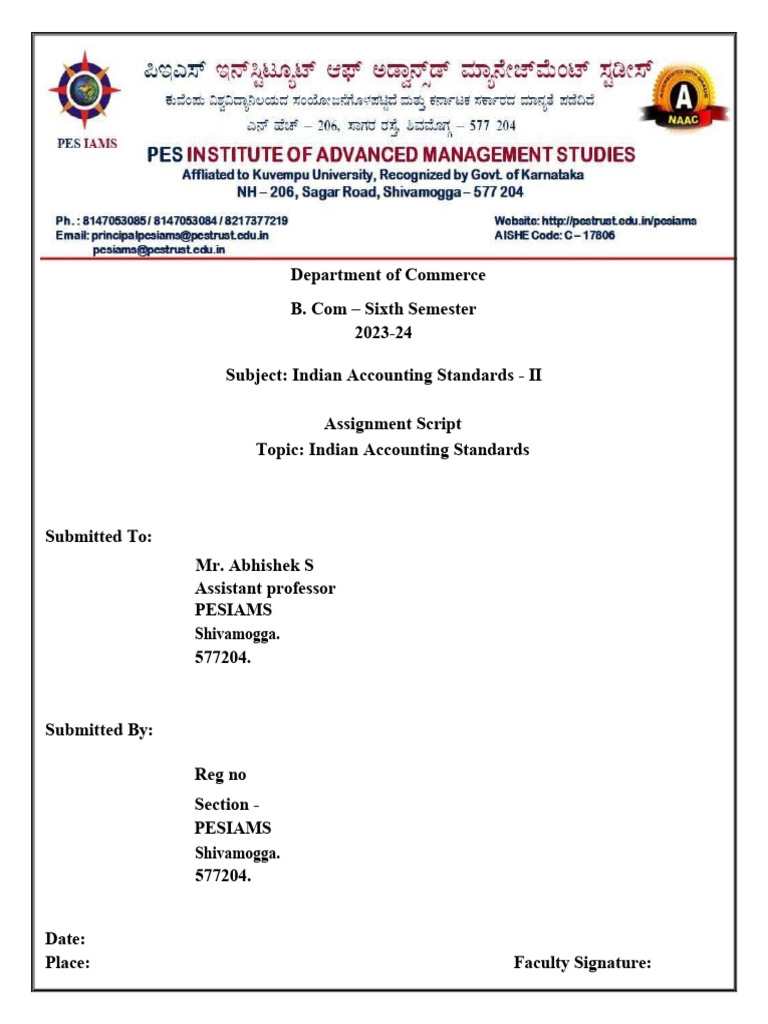 Assignment Cover Page | PDF