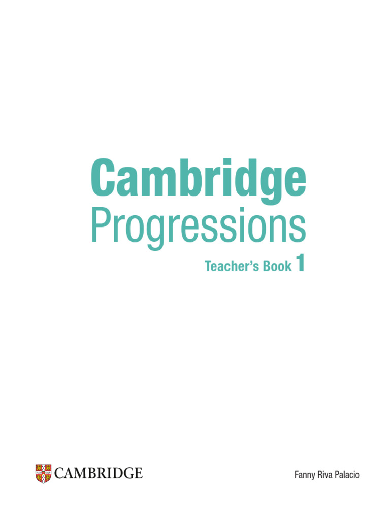 Cambridge Progressions - Sample Content - Teachers Book L1 | PDF | Learning | Metacognition