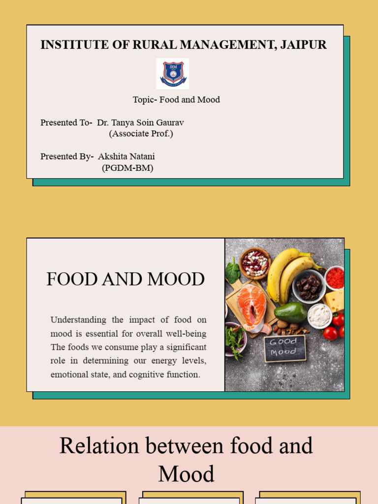 Food and Mood | PDF | Self-Improvement