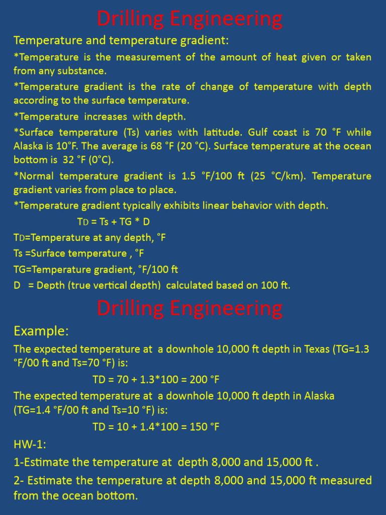 Drilling Engineering 1 | PDF | Pressure | Density