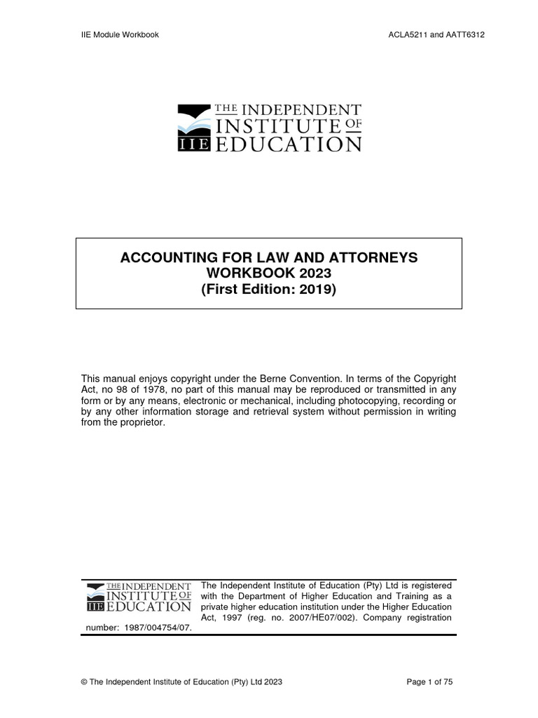 AATT6312 - Module Workbook | PDF | Debits And Credits | Value Added Tax