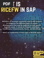 RICEFW's in SAP Projects and Role of Functional Consultant | PDF | Databases | Information ...