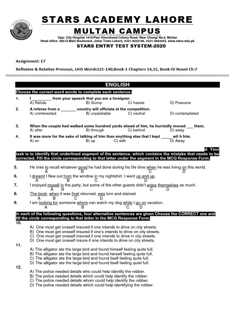 E7 Assignment | PDF | Linguistics | Linguistic Morphology