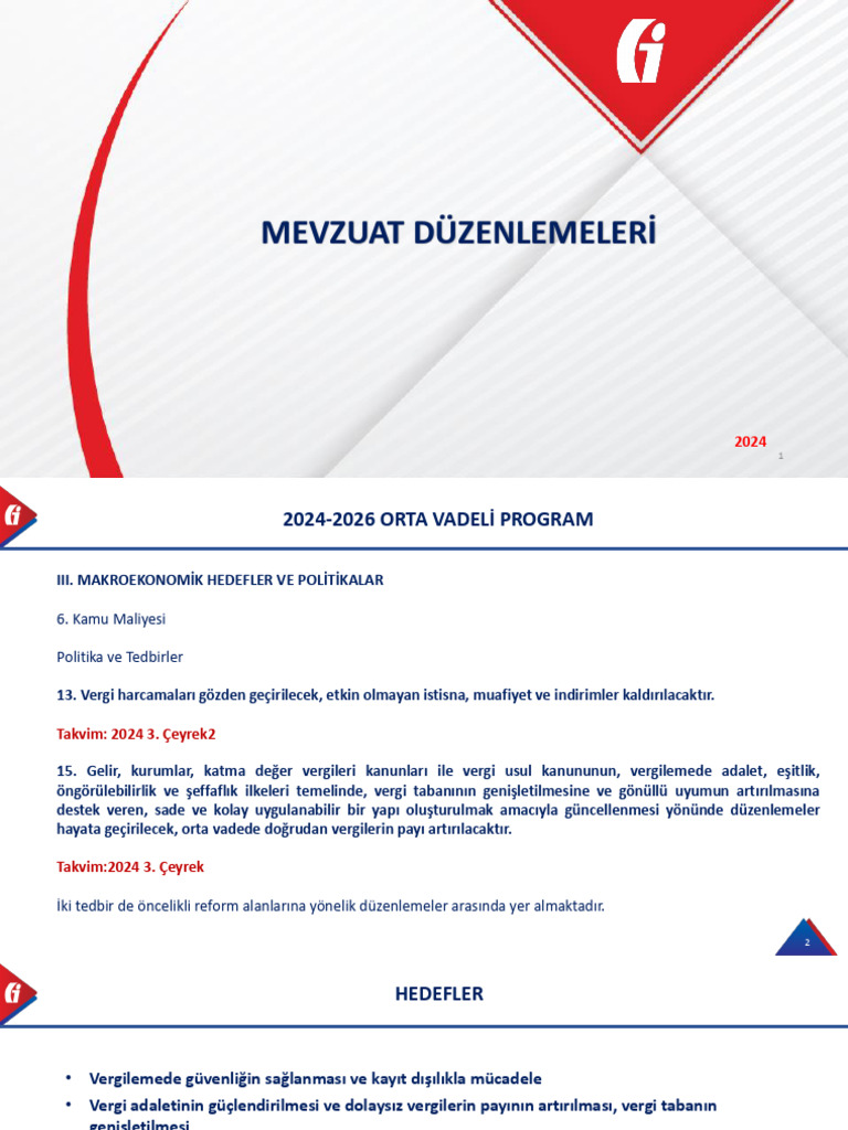 Mevzuat Düzenlemeleri | PDF