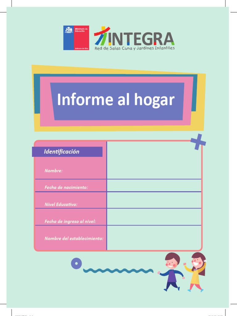 Informe al hogar MTE 76 | PDF | Educación de la primera infancia | Aprendizaje