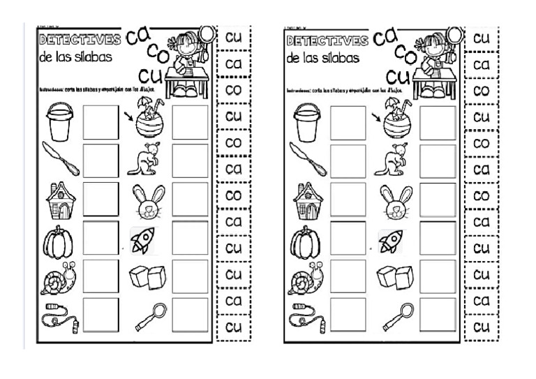 Silabas Ca-Co - Cu | PDF