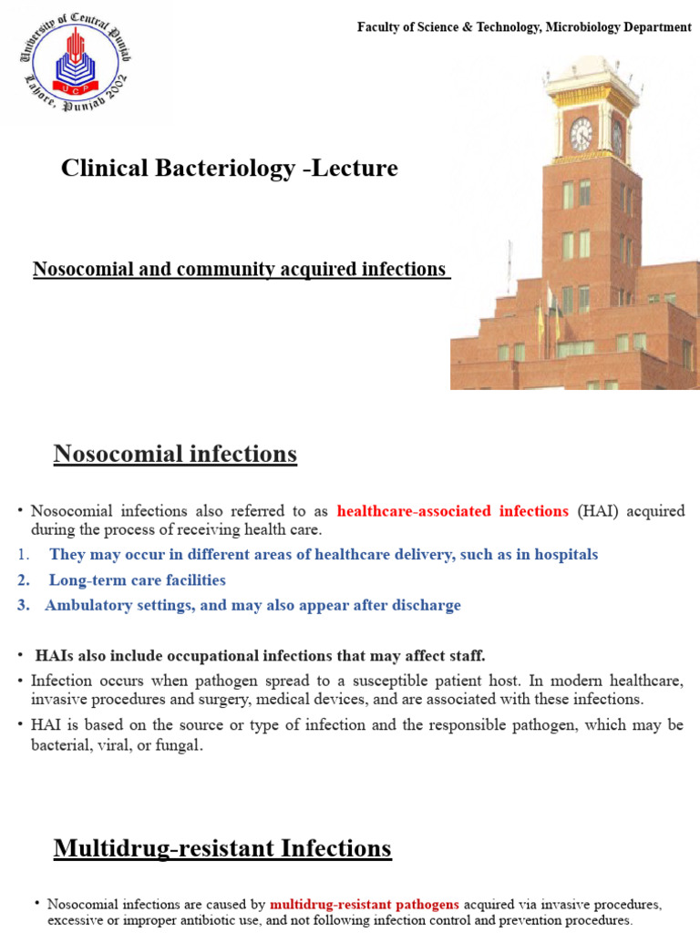 Nosocomial and Community Acquired Infections | PDF | Hospital Acquired ...