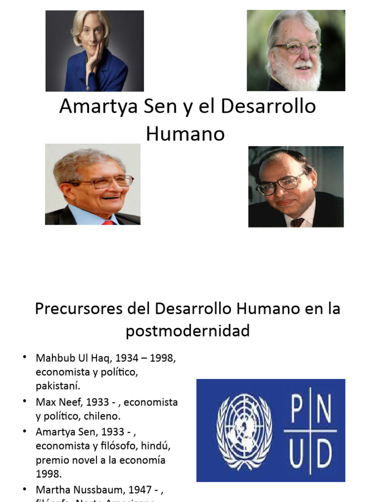 Amartya Sen y El Desarrollo Humano | PDF | Bienestar | Libertad