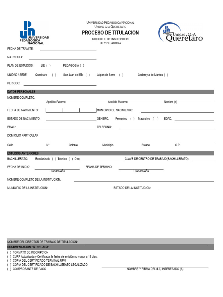 1. Formato Proceso de Titulacion Escolarizadas 2 | PDF