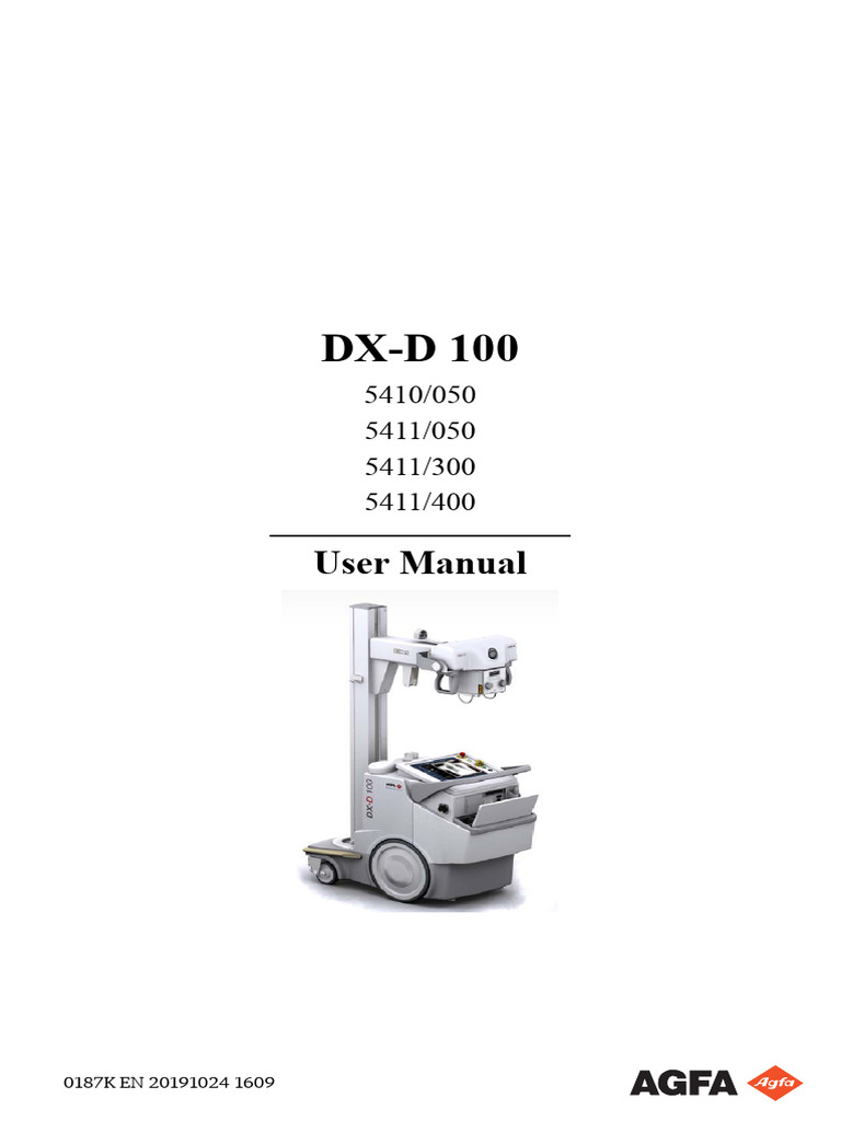 DX-D 100 User Manual 0187 K (English) | PDF | Radiography | Waste